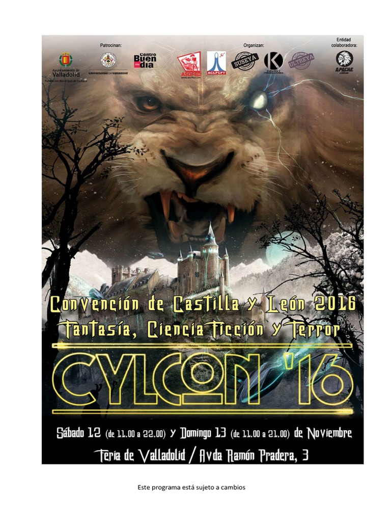 PROGRAMA CyLcon'16 | PDF