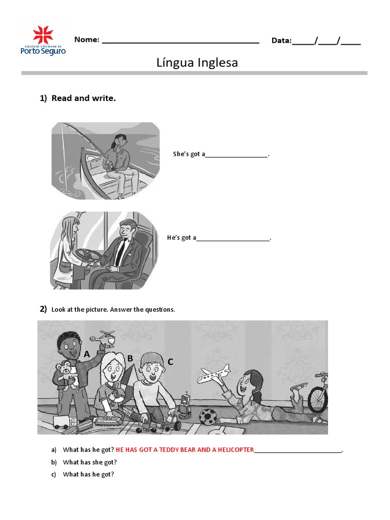 English Language Activity: Describing Possessions | PDF | Science ...