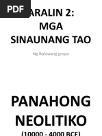 Panahon NG Luma at Bagong Bato | PDF