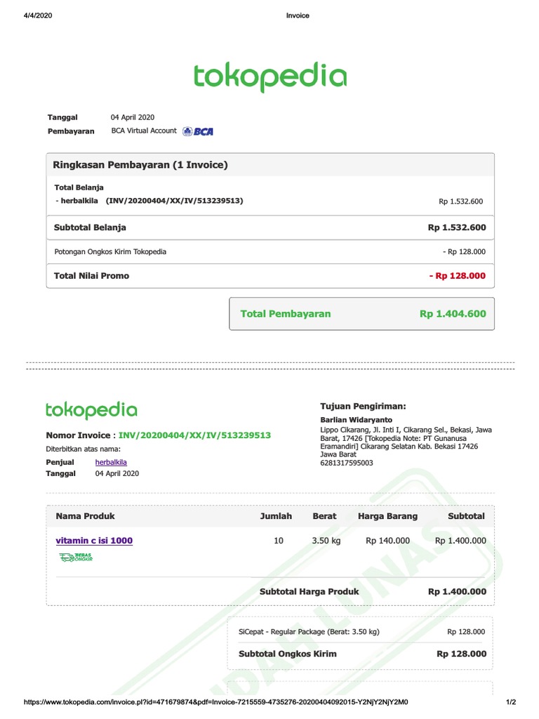 Tokopedia Documents | PDF