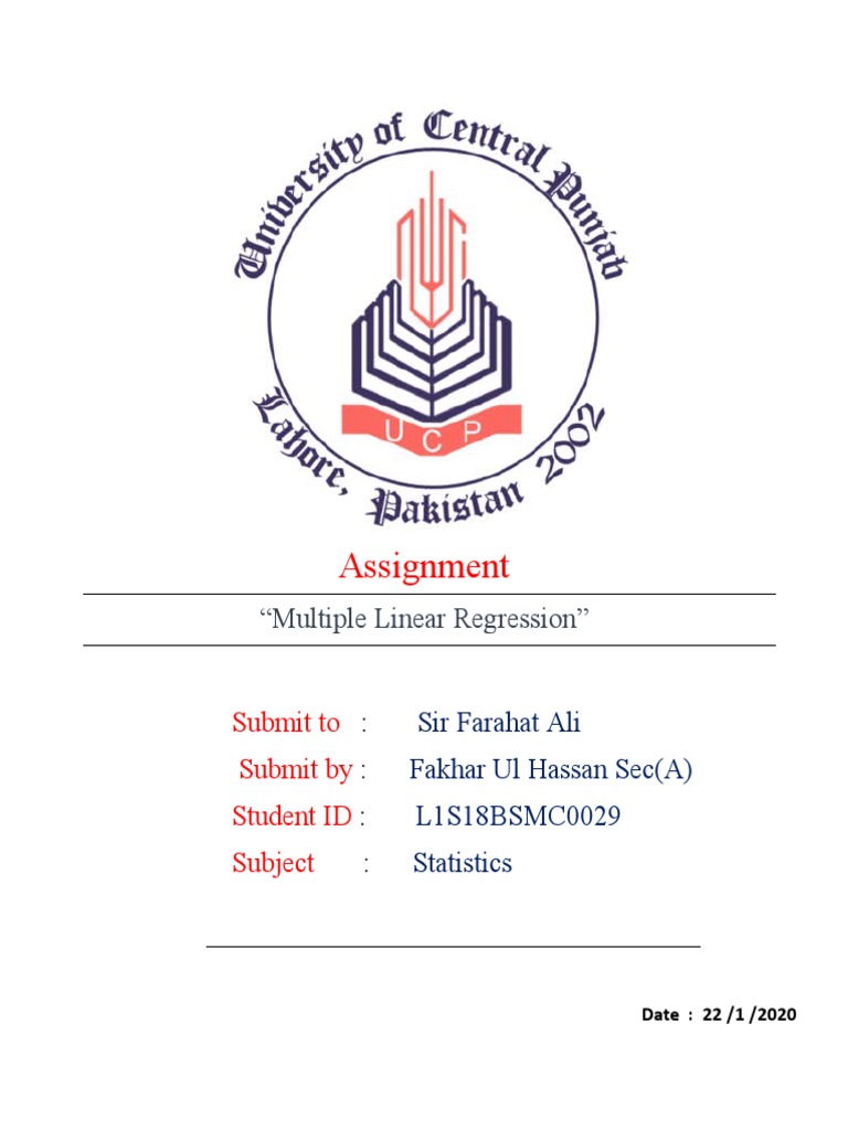 Multiple Linear Regression Analysis Results | PDF | Linear Regression ...