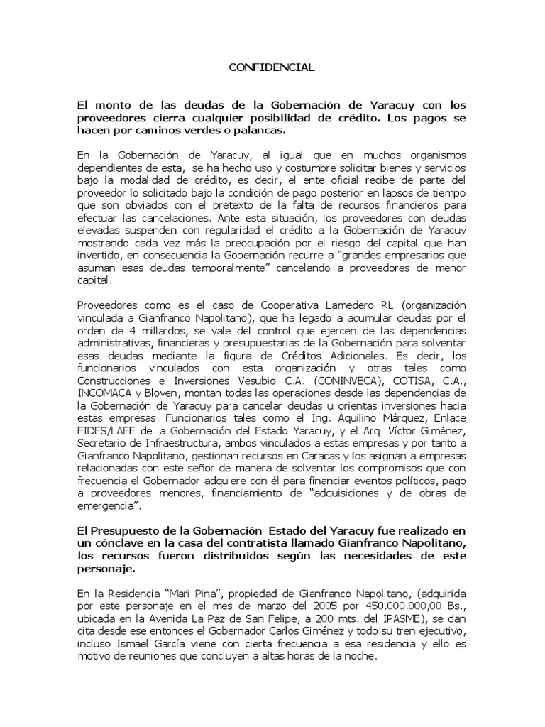 Anexo S - CONFIDENCIAL - Informe Elaborado Por La DISIP (Actual ...