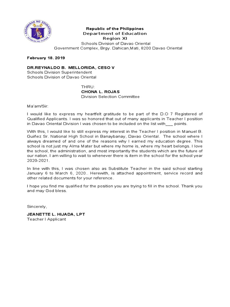 Letter of Intent | PDF