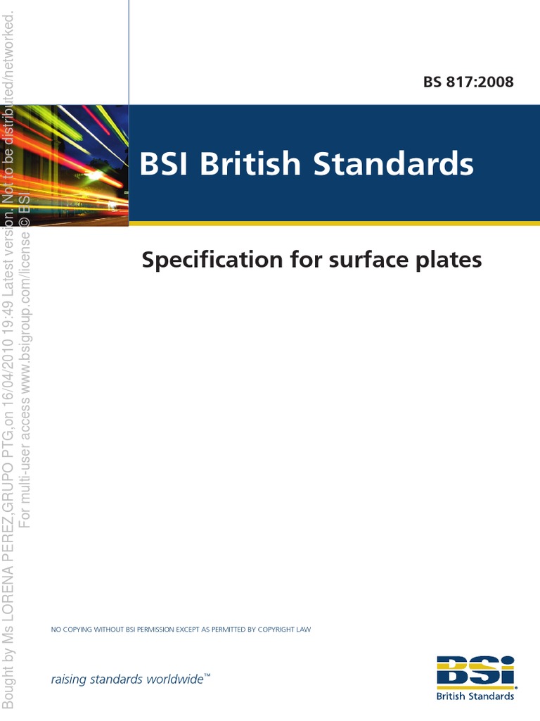 BS 817 | PDF | Engineering Tolerance | Accuracy And Precision