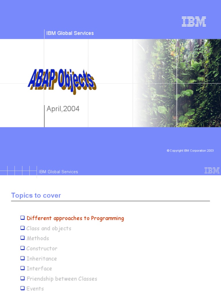 Documents - Pub Ooabap-55844d18998ff | PDF | Class (Computer Programming) | Method (Computer ...