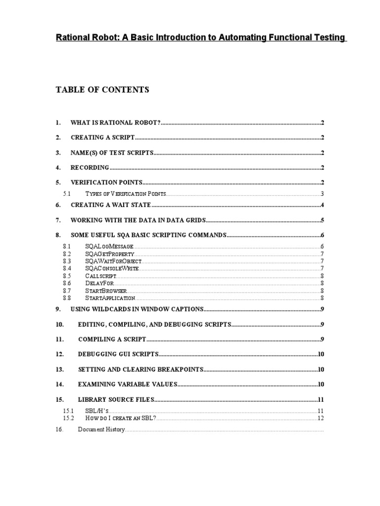 Basic Rational Robot - External | PDF | Command Line Interface ...