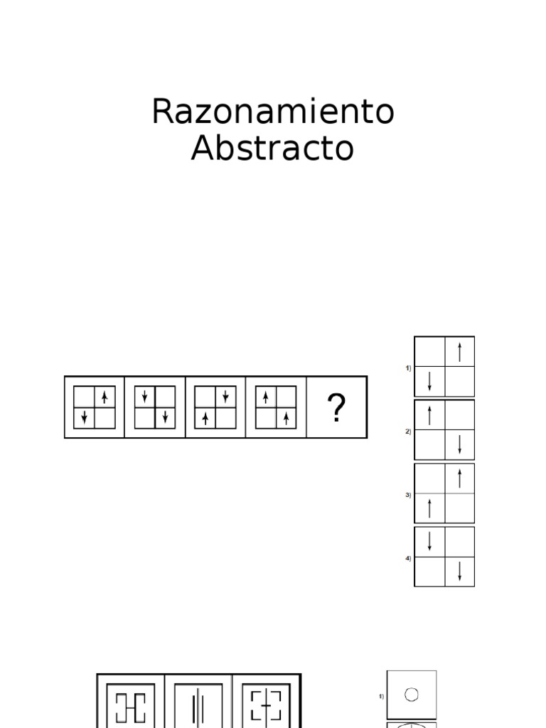 Razonamiento Abstracto | PDF | Espacio | Enseñanza de matemática