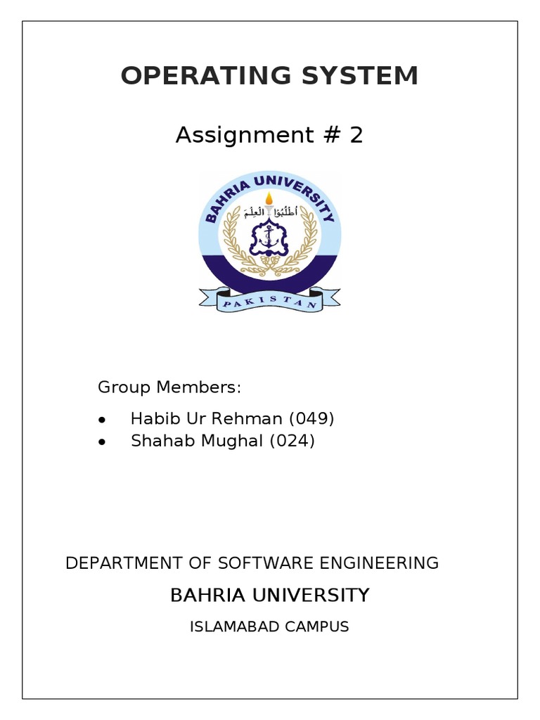 Operating System: Assignment # 2 | PDF | Scheduling (Computing) | Real Time Computing