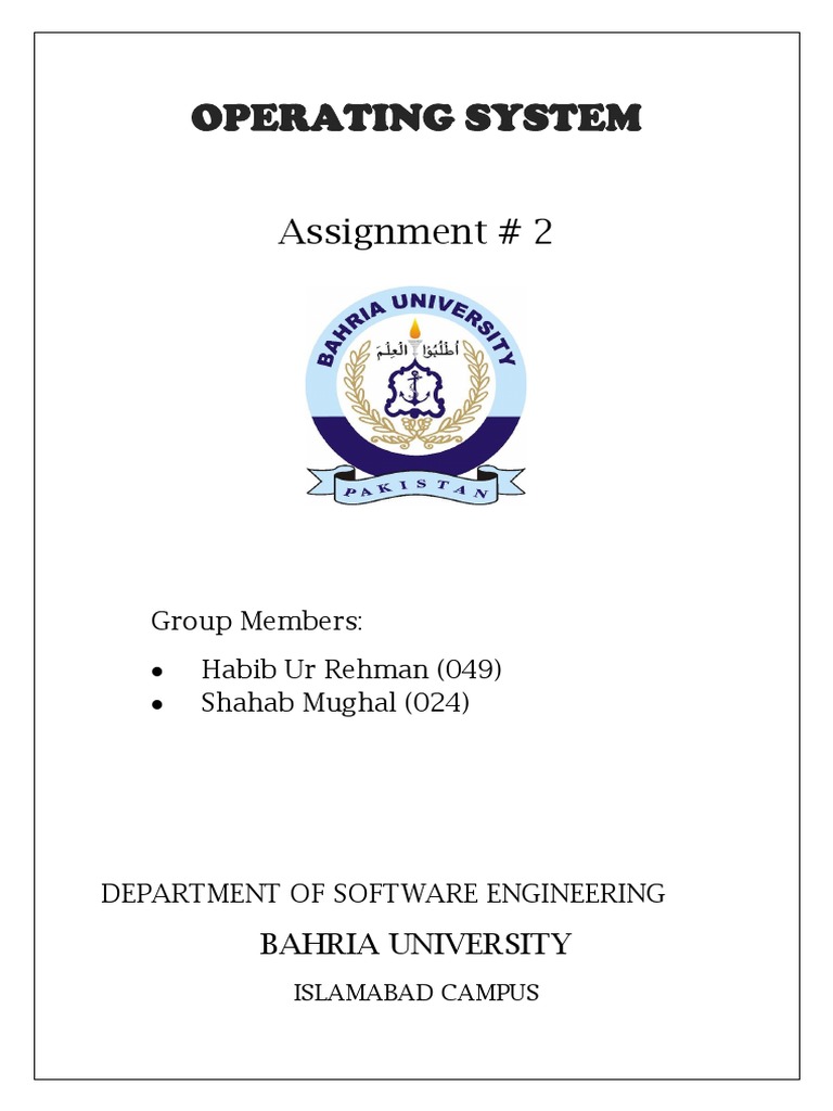 Operating System: Assignment # 2 | PDF | Real Time Computing | Scheduling (Computing)