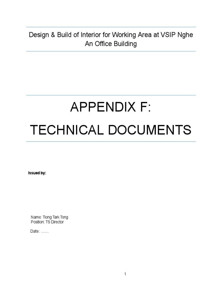Appendix F - Technical Document For Office Building | PDF ...