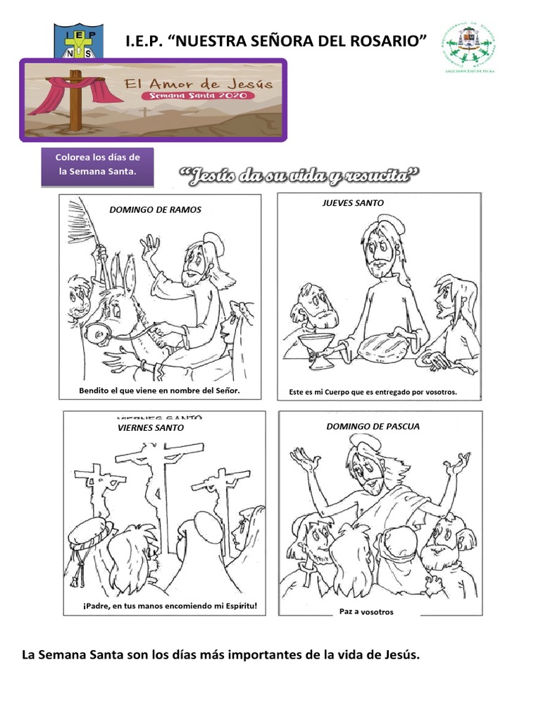 Semana Santa para Niños de Primaria | PDF | Pascua de Resurrección ...