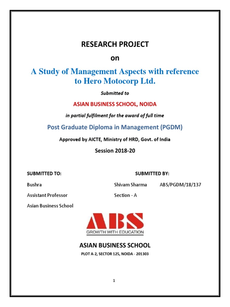 Final Sem Project PDF | PDF | Economies | Business