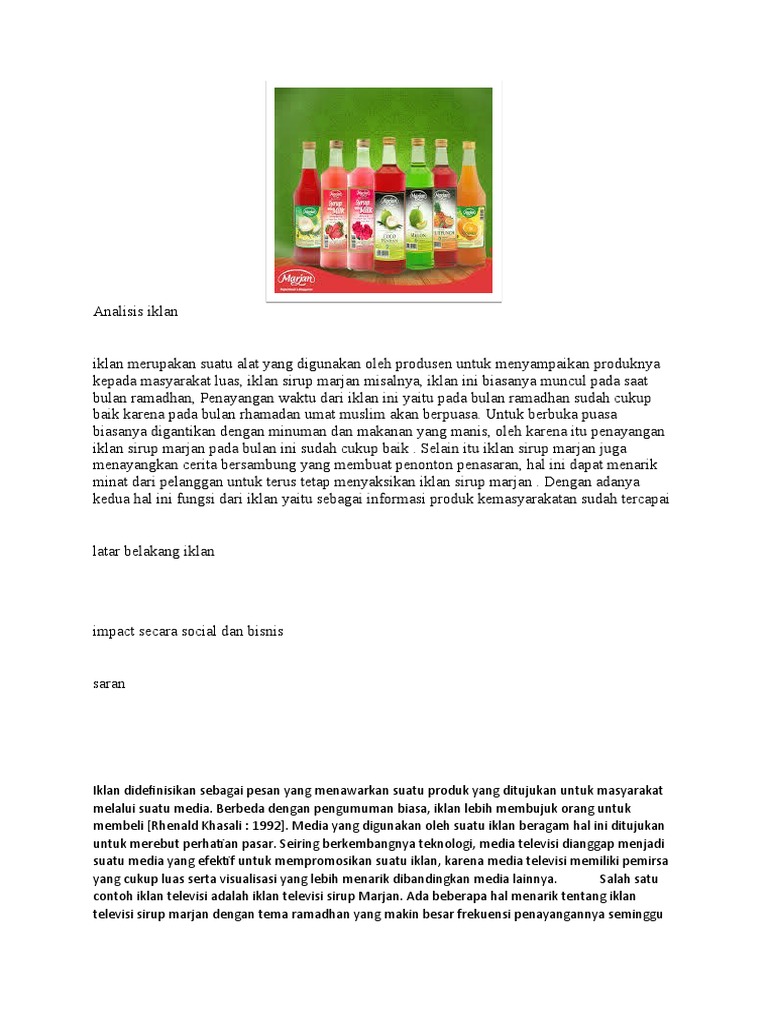 Analisis Iklan | PDF