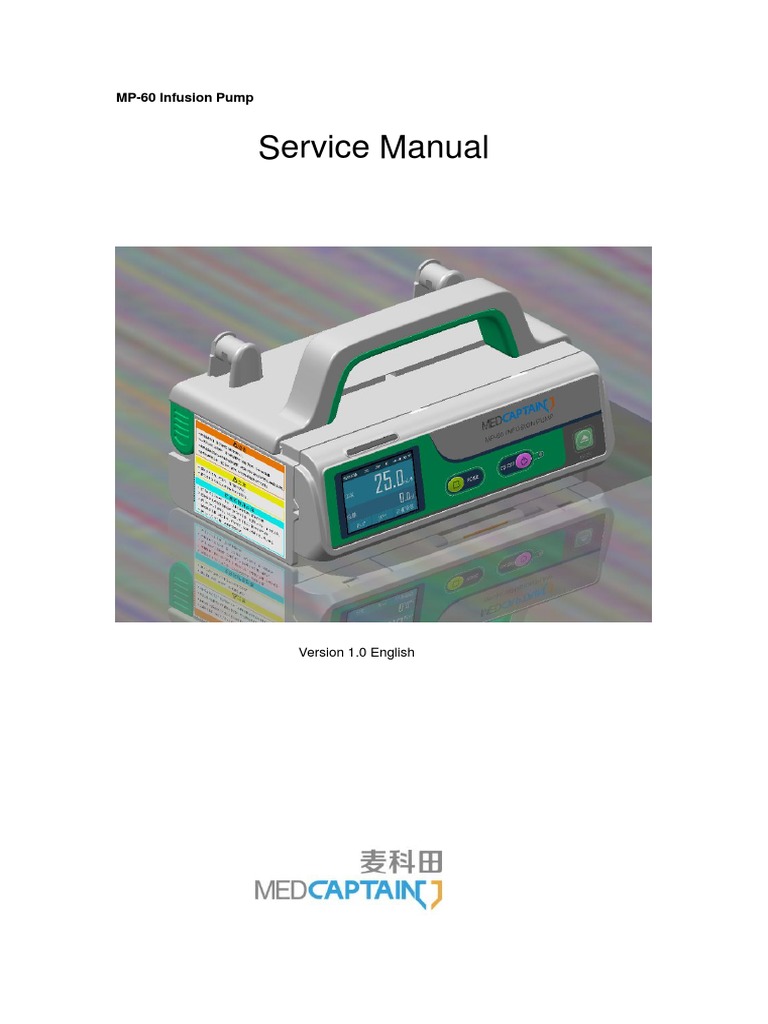 MP-60 Service Manul V1.0 | PDF | Power Supply | Intravenous Therapy