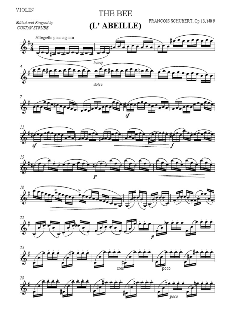 The Bee Violin Part PDF | PDF