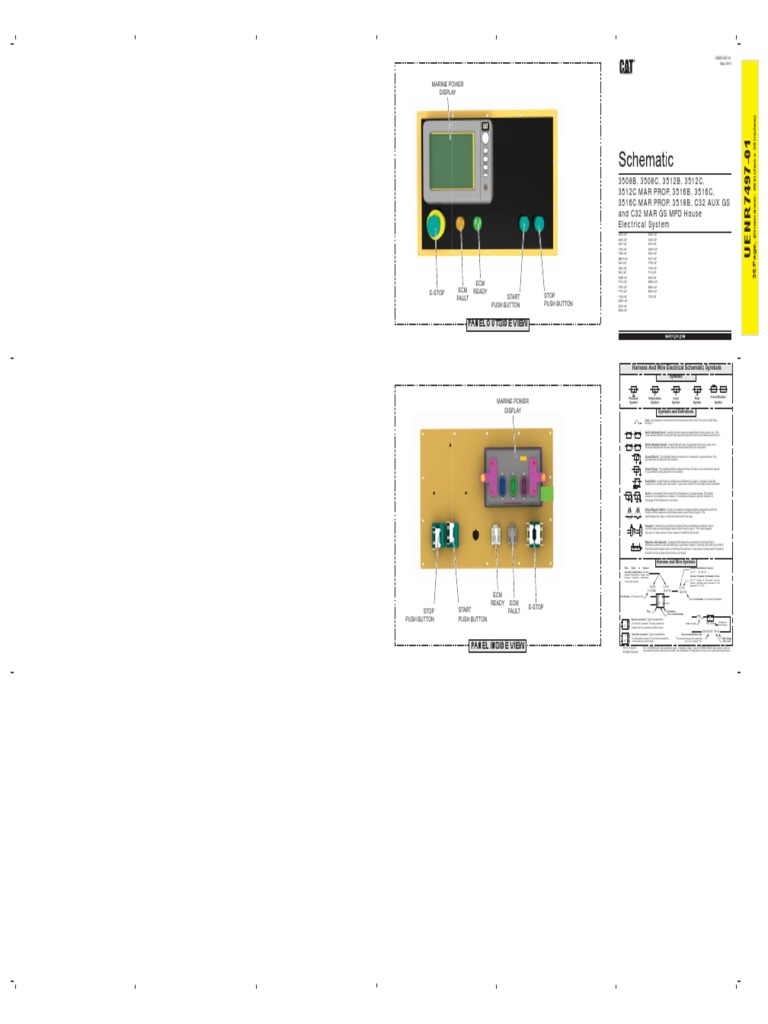 Panel Outside View: 3508B, 3508C, 3512B, 3512C, 3516C MAR PROP, 3518B ...