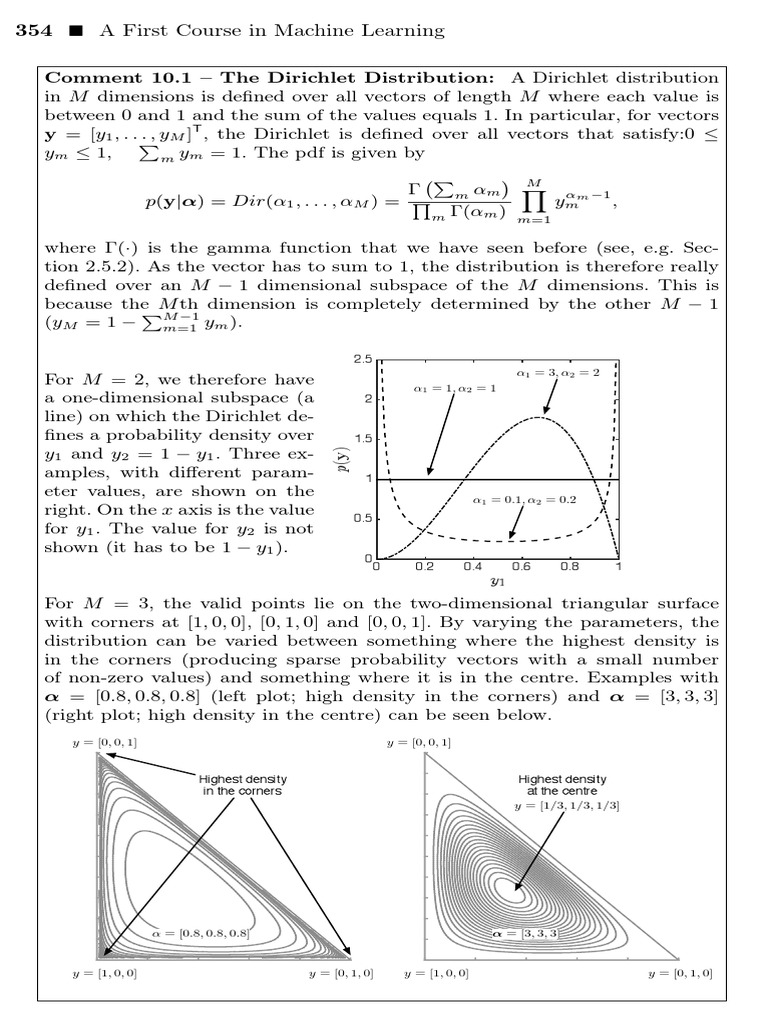 Dirichlet Distribution From FCML | PDF | Probability Distribution ...