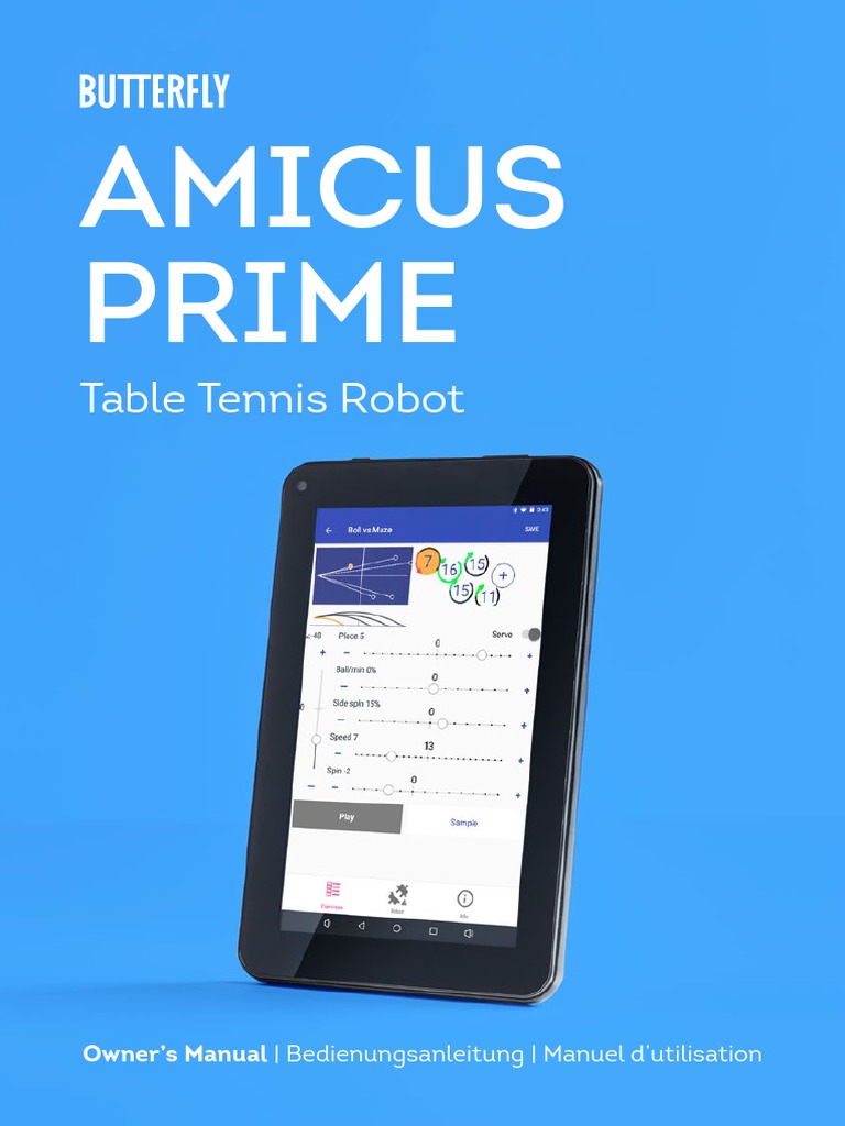 Amicus Prime | PDF | Table Tennis | Electrical Connector