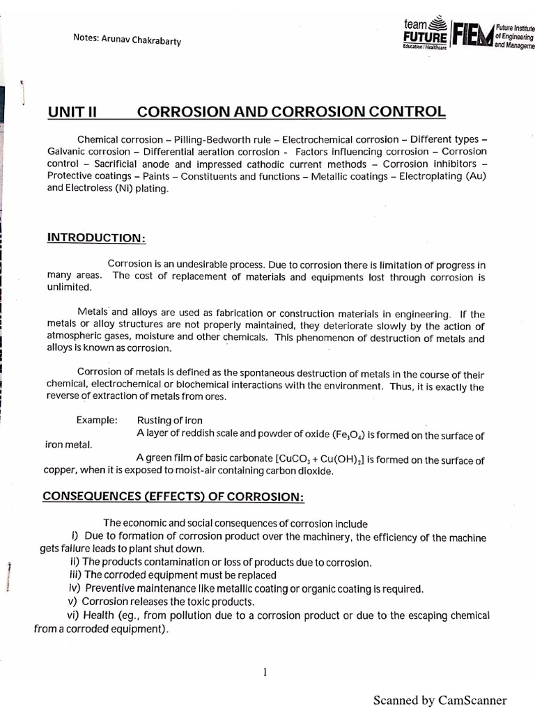 Corrosion AVC | PDF