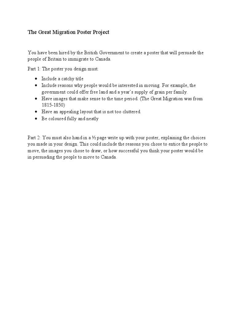 British Immigration Poster Guide | PDF | Cognition | Cognitive Science