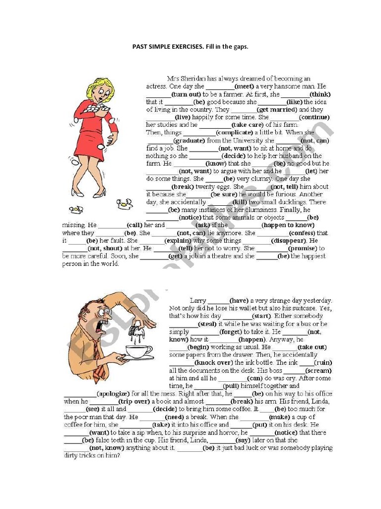 Past Simple Worksheet | PDF