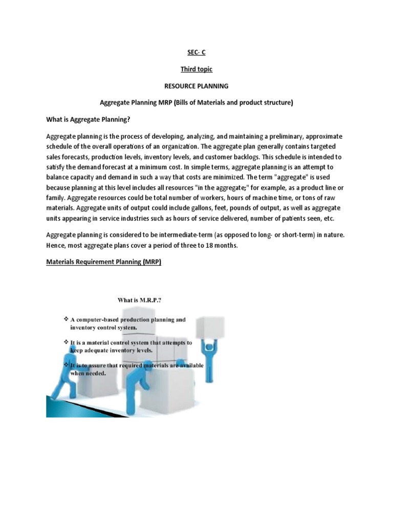 Aggregate Resource Planning | PDF | Inventory | Economic Sectors
