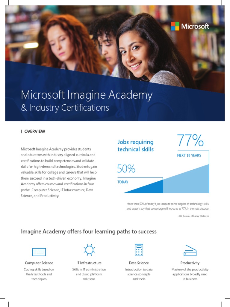 Microsoft Imagine Academy: & Industry Certifications | PDF | Teachers ...
