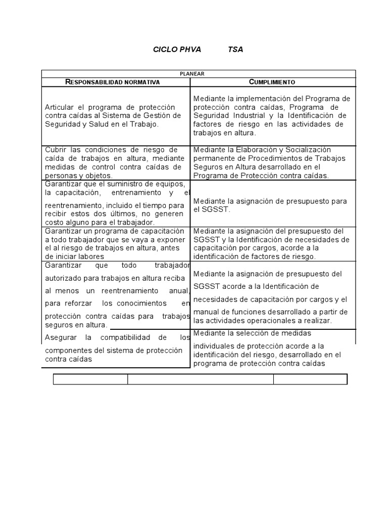 Ciclo Phva Tsa | PDF | Presupuesto | Business