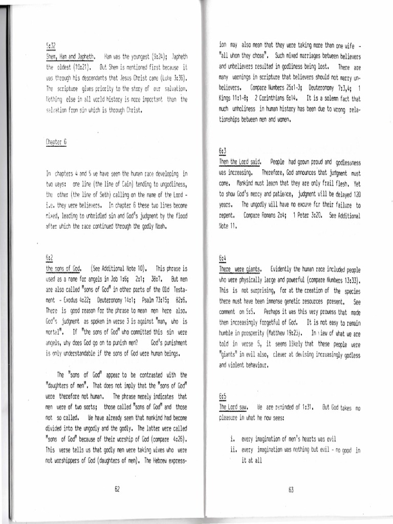 Genesis 6 | PDF | Noah | Noah's Ark