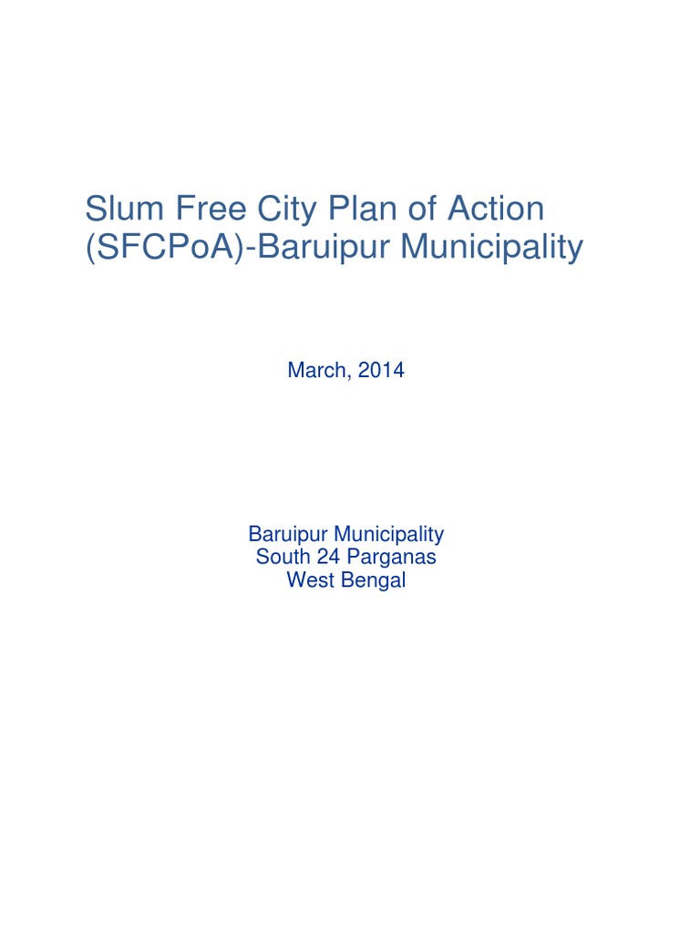 18SFCPoA For Baruipur - SLSMC Approved - March 12-Min | PDF | Slum | Leasehold Estate