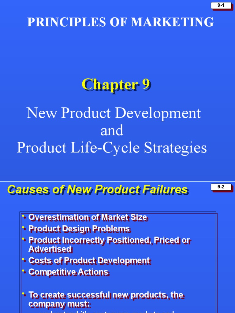 Principles of Marketing: New Product Development and Product Life-Cycle ...