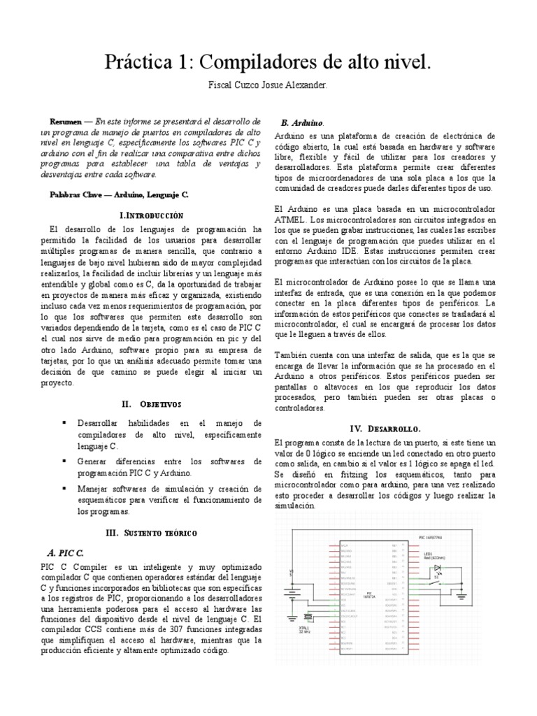 Microcontroladores en PIC C | PDF | Arduino | Lenguaje de programación