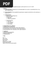 Balangkas NG Pagsusuri NG Awit | PDF