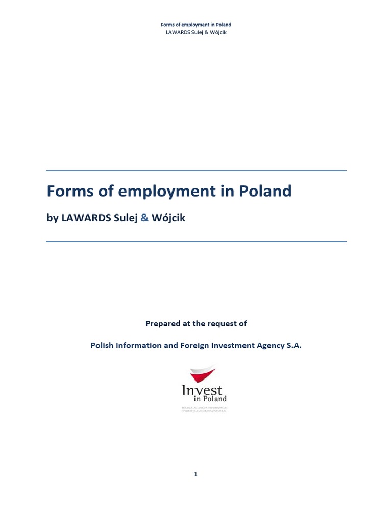 Forms of Employment in Poland PDF | PDF | Overtime | Employment