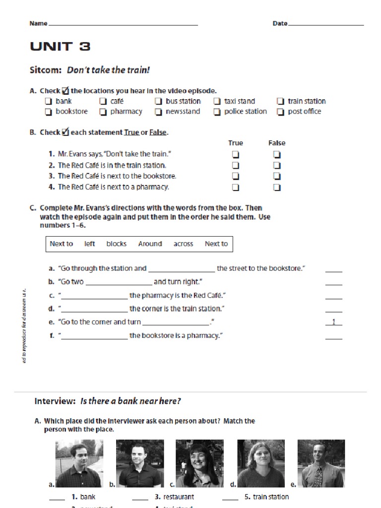 Video Worksheet Unit 3 | PDF