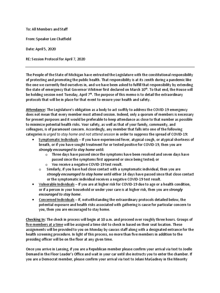 Safety Protocols | PDF | United States House Of Representatives ...