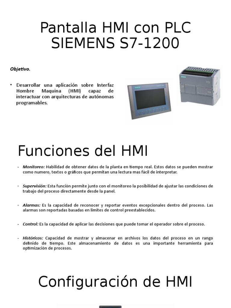 Pantalla HMI Con PLC | PDF