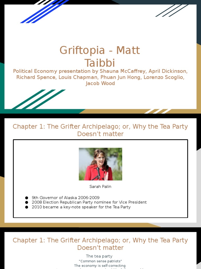 Griftopia Presentation | PDF | Collateralized Debt Obligation ...