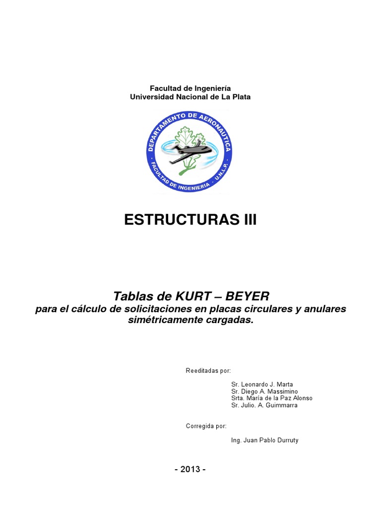 Tablas de Kurt Beyer 2 | PDF | Física | Mecánica de Medios Continuos