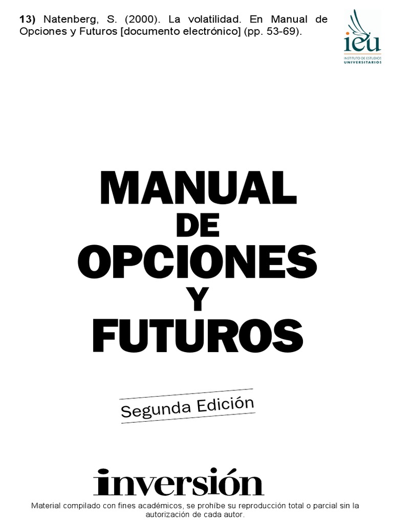 Natenberg, S. Puntos de Vista | PDF | Volatilidad (Finanzas) | Opción ...