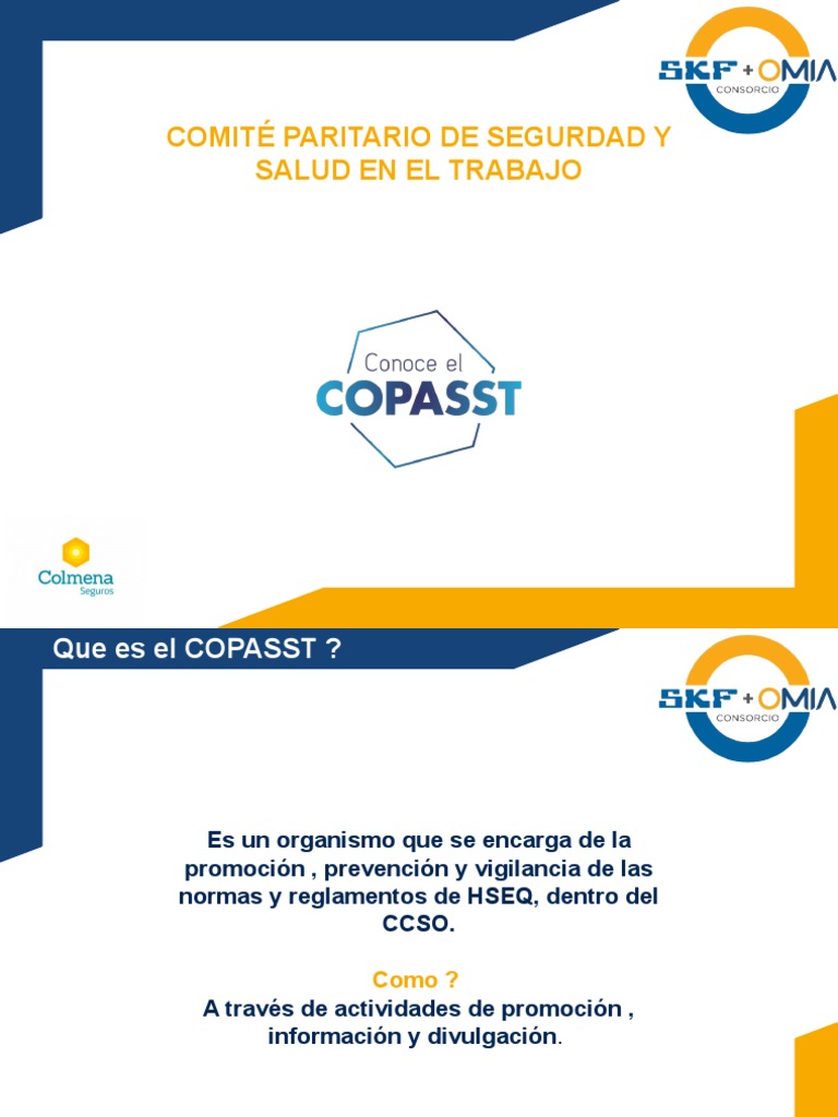 COPASST: Normas y Funciones Clave | PDF | Seguridad y salud ocupacional ...