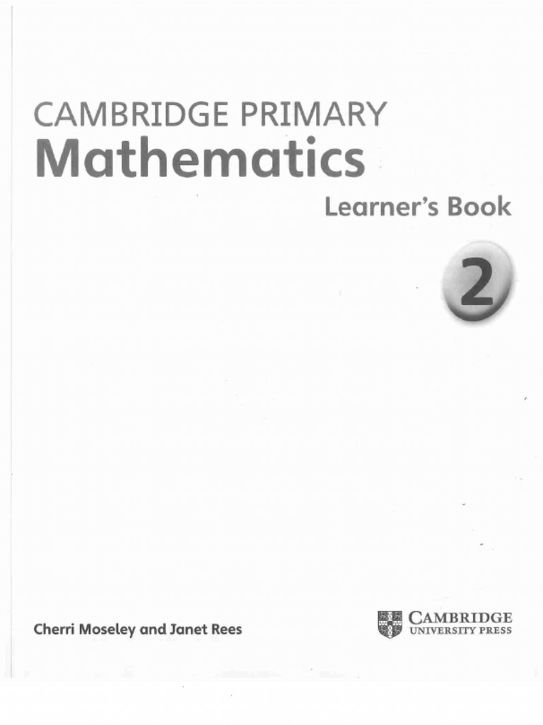 Cambridge Primary Mathematics Learners Book 2 PDF | PDF