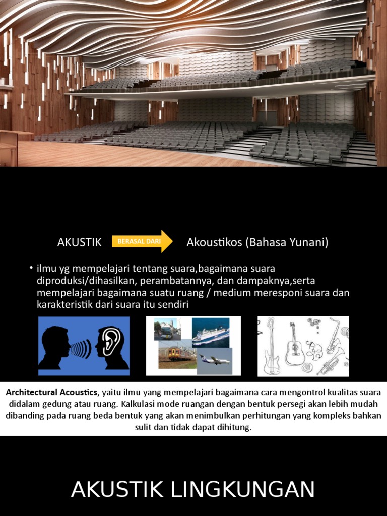 Definisi dan Aspek Akustik Arsitektur | PDF