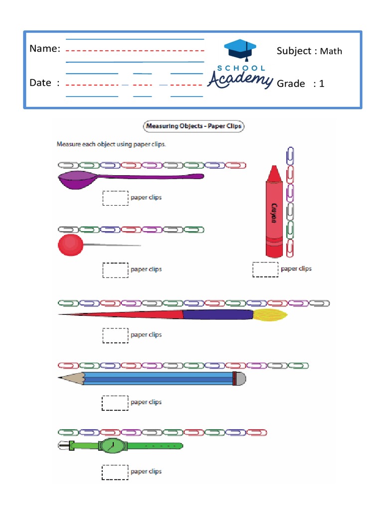 Name: Date: Subject: Grade: 1 | PDF