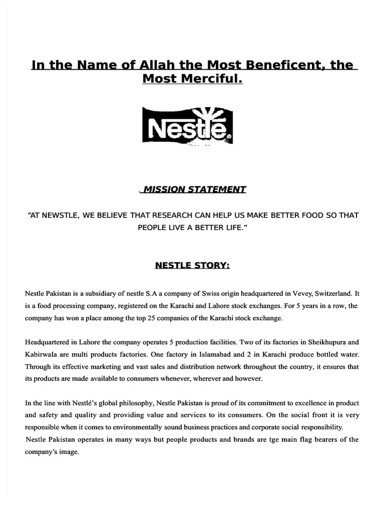 Nestle Marketing Mix PDF | PDF | Nestlé | Warehouse