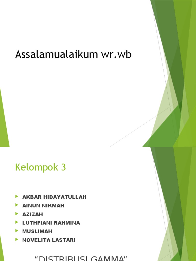 Distribusi Gamma | PDF