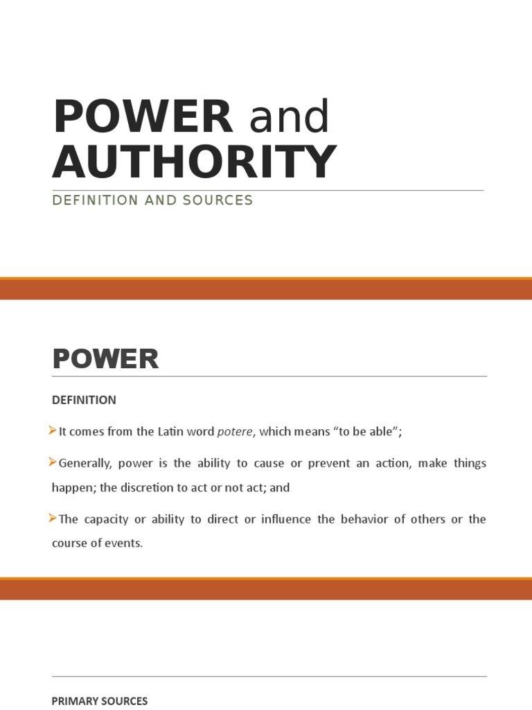 Understanding Power and Authority Dynamics | PDF | Power (Social And ...