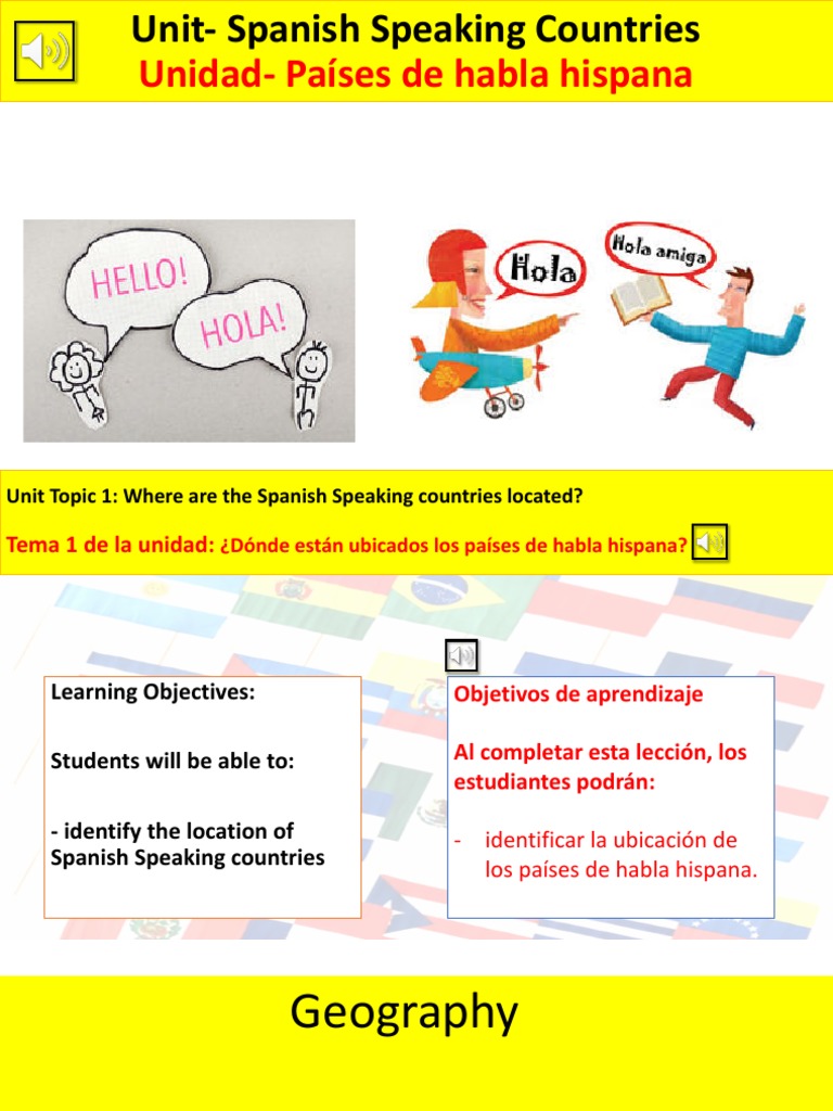 Spanish Speaking Countries Overview | PDF | Spanish Language | South ...