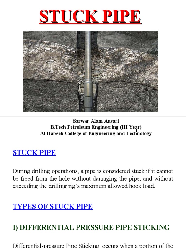 Stuckpipe 170807154523 PDF | PDF | Oil Well | Chemical Engineering