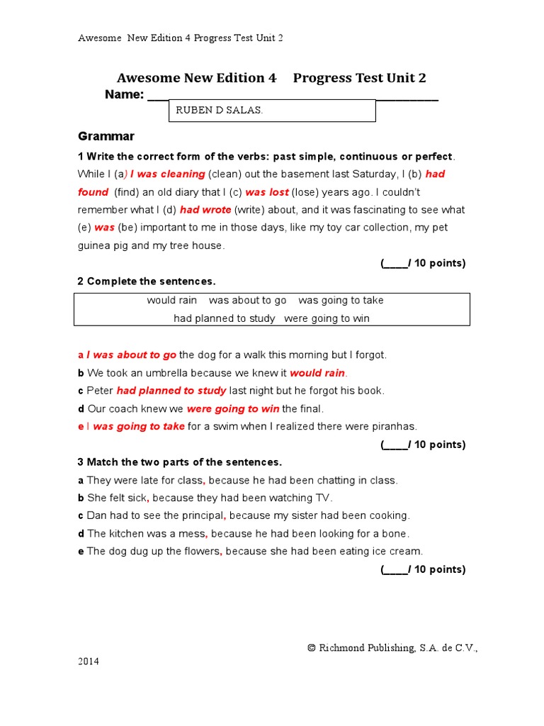 English Final Test | PDF